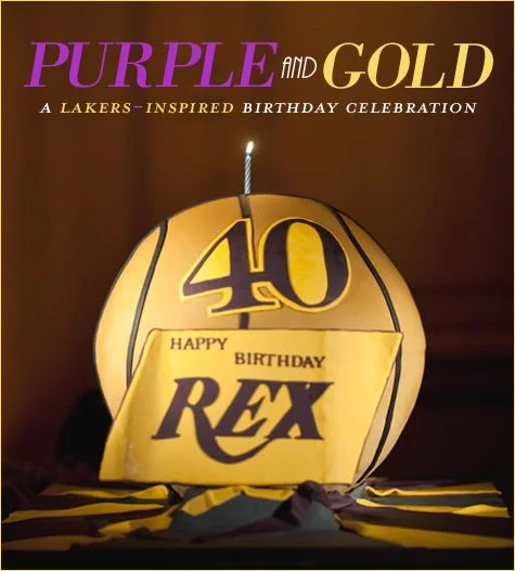 Laker Party Invitations Los Angeles Lakers Ticket Style Sports Party