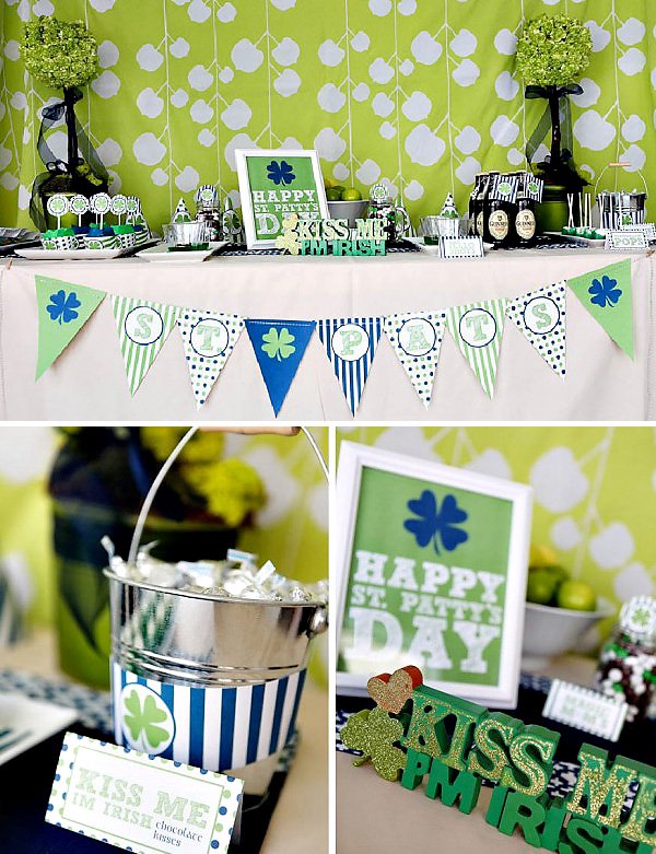 Bright Blue & Green St. Patrick's Day Party // Hostess with the Mostess®