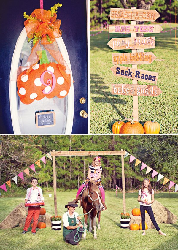 Fall Pumpkin County Fair Birthday Party // Hostess with the ...