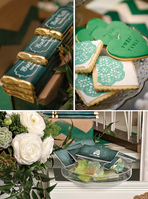 Gorgeous & Green Wedding Dessert Table // Hostess with the Mostess®