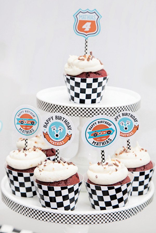Modern Grand Prix Race Car Birthday Party // Hostess with the Mostess®
