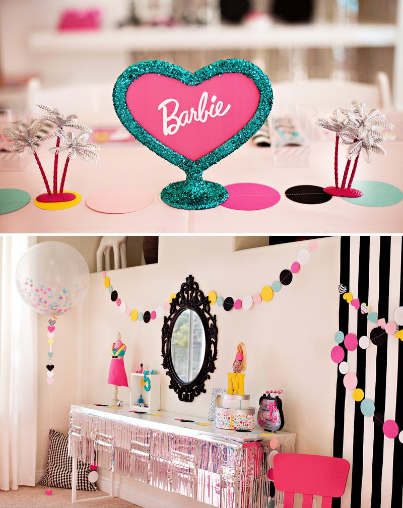 Colorful Modern Barbie Birthday Party Ideas Hostess With The Mostess 
