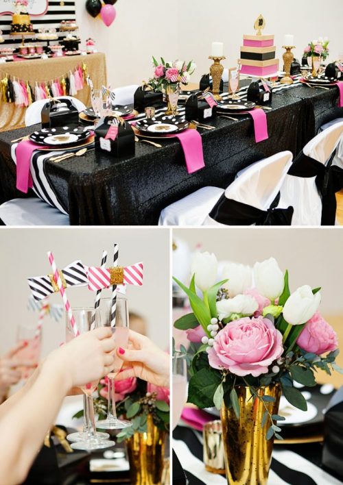 Glitzy & GLAMorous Kate Spade Inspired Pool Party // Hostess with the ...