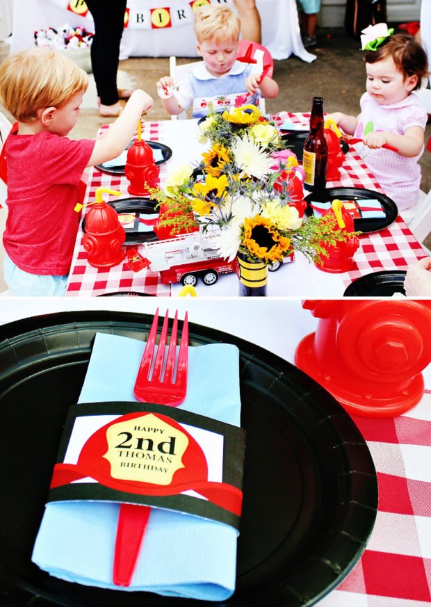 Bright & BLAZING Fireman Birthday Party // Hostess with the Mostess®
