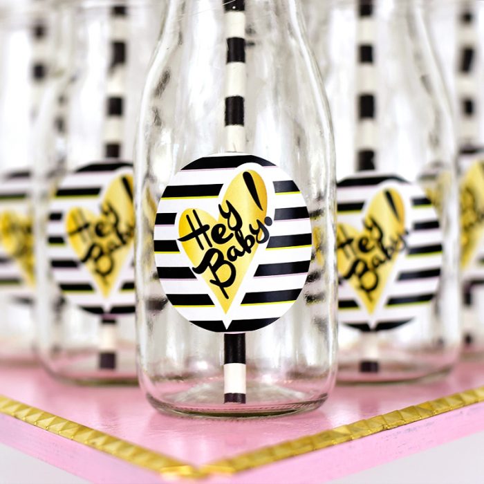 "Hey Baby!" Modern Girls' Night Baby Shower // Hostess with the Mostess®