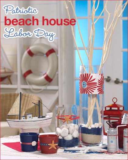 Labor Day: Patriotic Beach House // Hostess with the Mostess®
