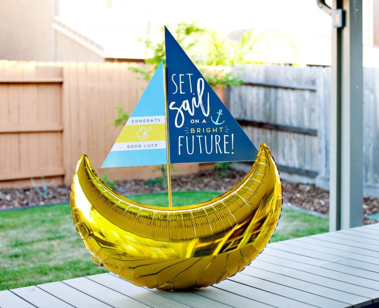 Graduation Party DIY: Set Sail on a Bright Future! // Hostess with the ...