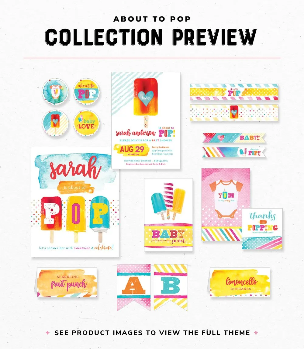 About To Pop Baby Templates