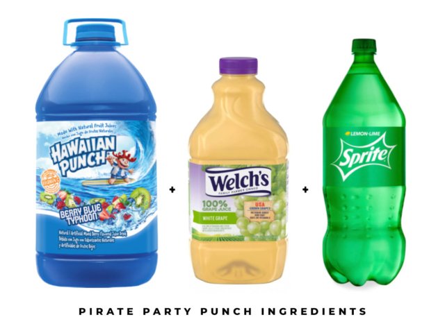 Pirate Party Caribbean Sea Punch // Hostess with the Mostess®