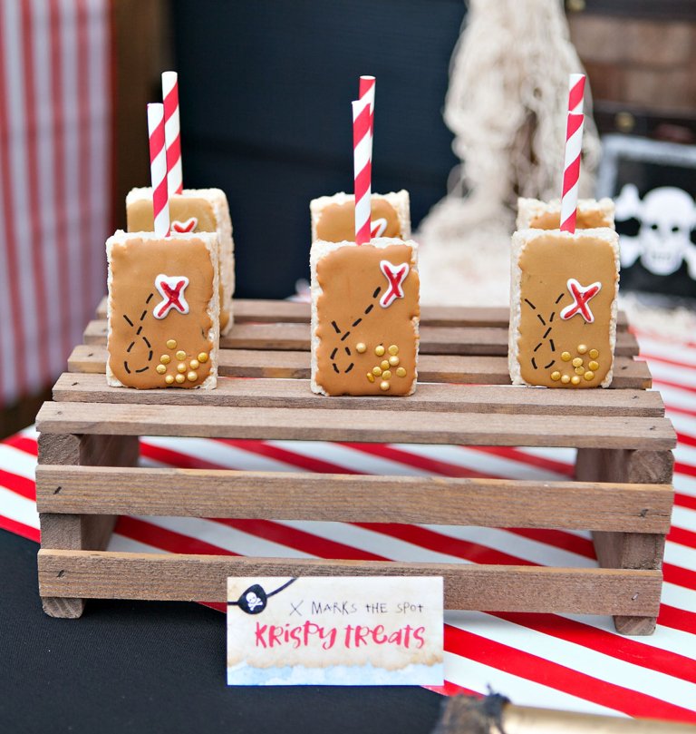 A Modern Pirate Party Dessert Table // Hostess with the Mostess®